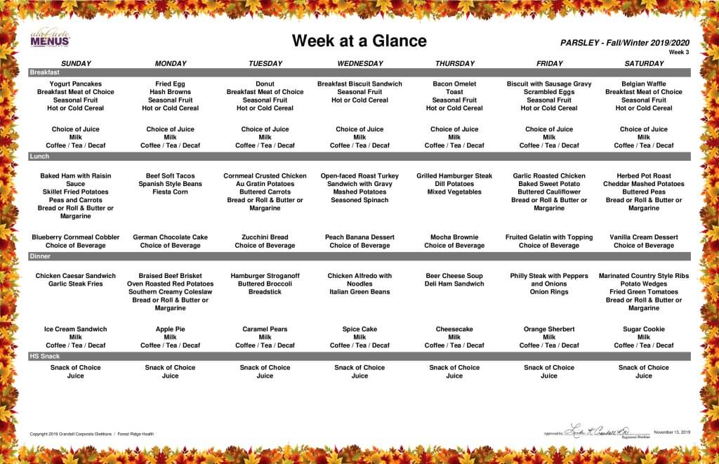 A Care Facility with High Quality Dining | Forest Ridge